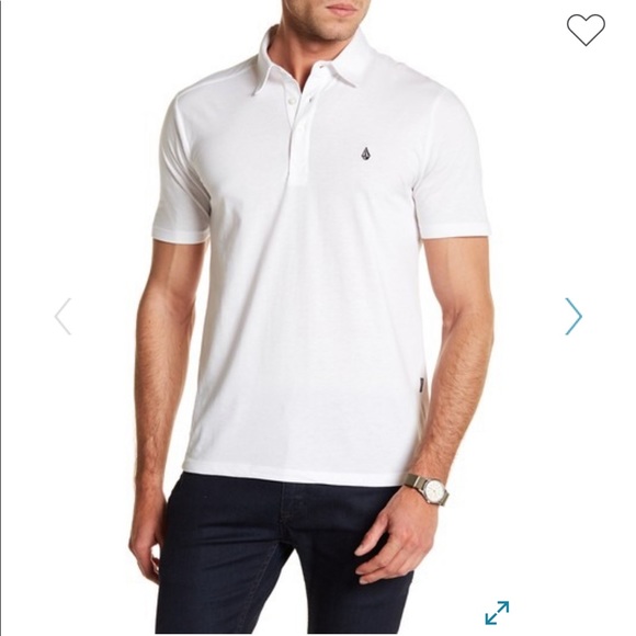 Volcom | Shirts | Mens White Polo Shirt From Volcom | Poshmark